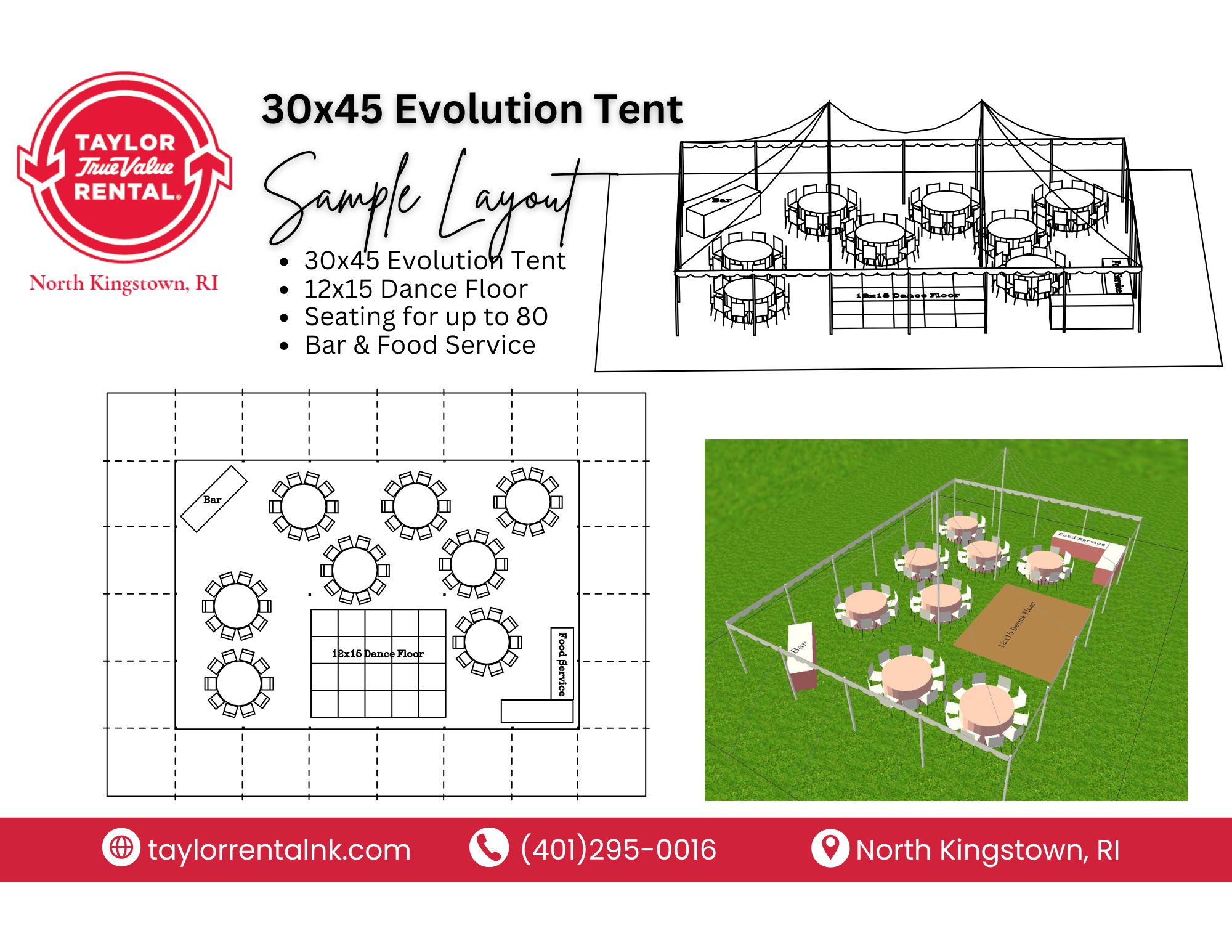 Sample Tent Layouts - Taylor Rental North Kingstown